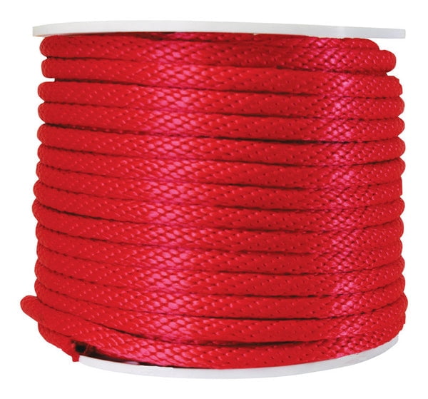 1 PC Koch 5/8 in. D X 140 ft. L Red Solid Braided Polypropylene Derby ...