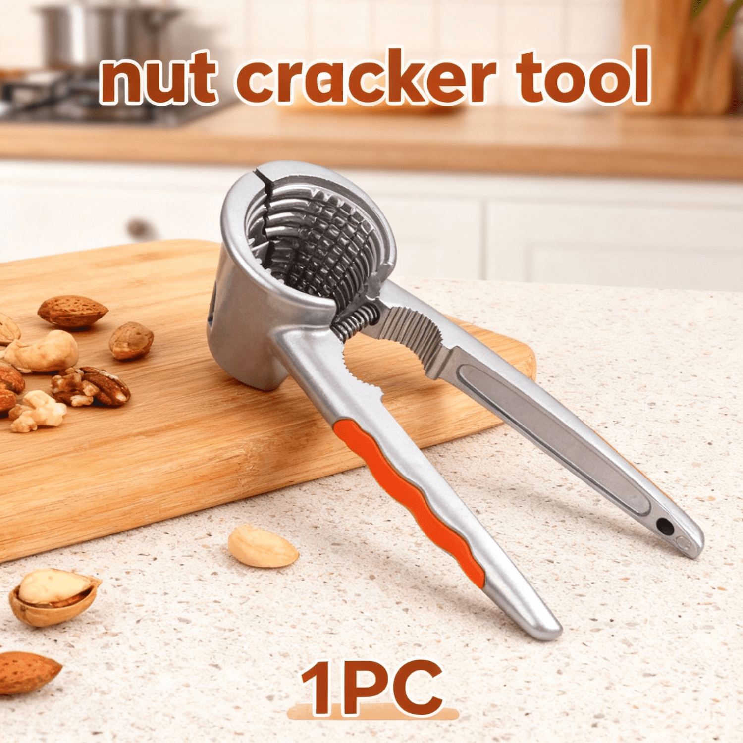 1 PC Nutcracker for all nuts,Alloy Nut Cracker,Ergonomic Design for ...