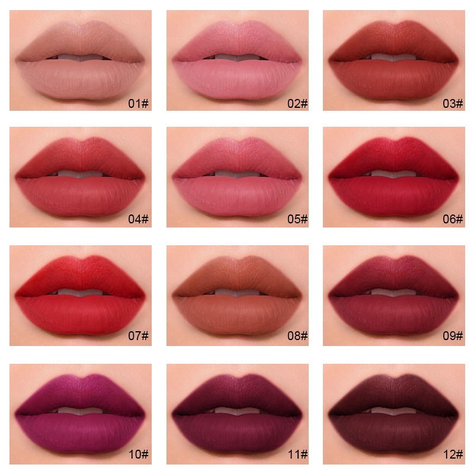 1 PC OR 12PCS Lazy Lipstick Matte Lasting Moisturizing Lipstick Non ...