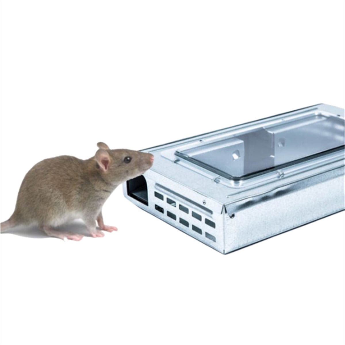 1 PC Outdoor Metal Mice Trap Bait Box,Dustproof Continuous Mousetrap ...