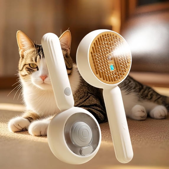 1 PC Pet Spray Comb, Mist Function Deshedding Brush for Cats and Dogs ...