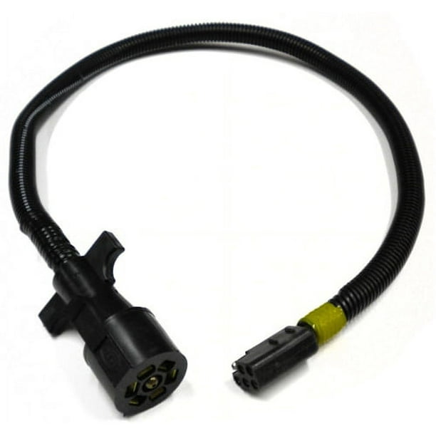 1 PC-RV Pigtails 40047 6-Way To 7-Way Round Blade Plug Adapter For ...