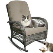 Rimax Outdoor Resin Rocking Chair for Patio and Porch, Weather ...