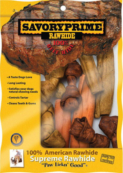 1 PC Savory Prime All Size Dogs Adult Rawhide Bone Beef 1 pk - Walmart.com