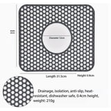 1 PC Silicone Kitchen Sink Mat - Anti-Slip Insulated Drainage ...