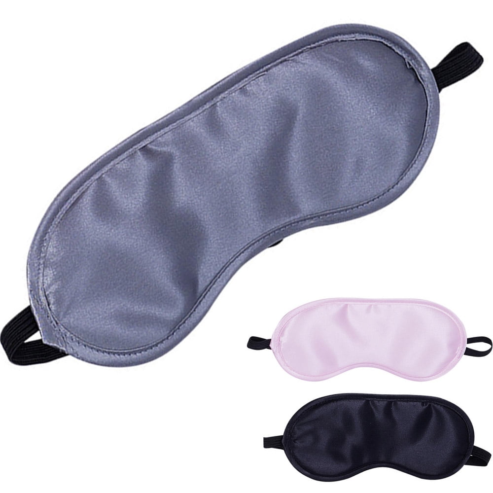 1 Pc Silk Sleep Eye Mask Travel Soft Padded Shade Cover Blindfold
