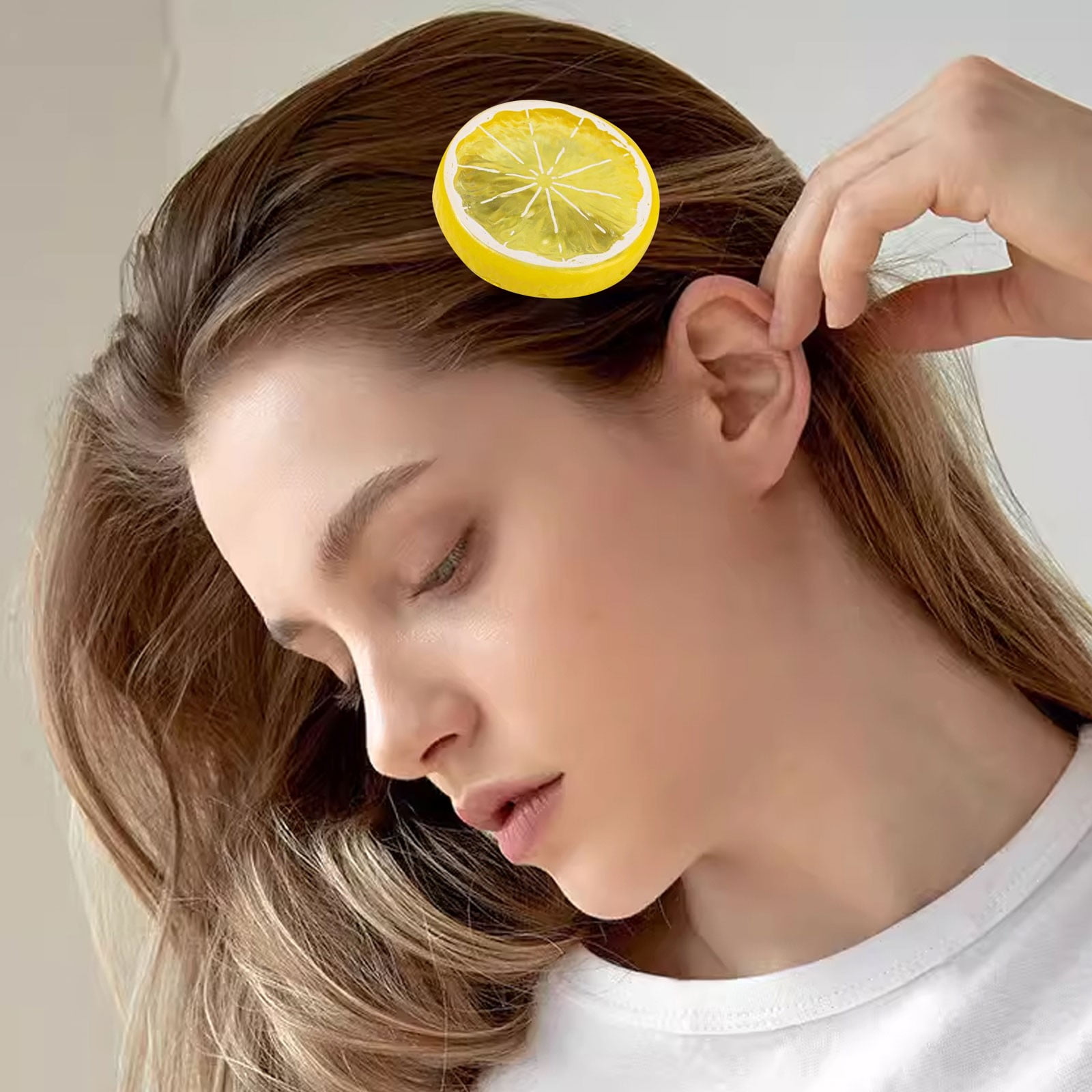 1 PC Slice Orange Hair Clips,Realistic Fruit Hair Clips for Women Girls ...