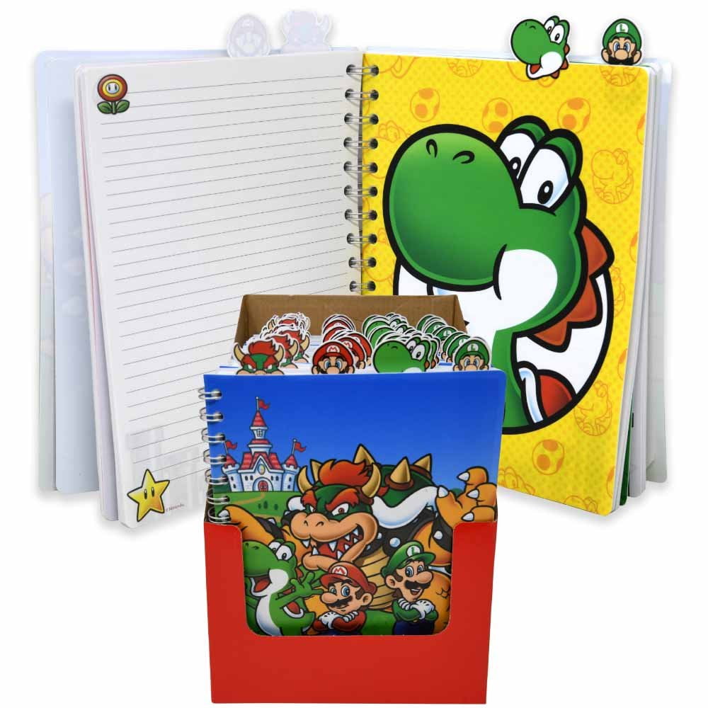 1 PC Super Mario Tabbed Spiral 96pg Journal in PDQ - Walmart.com