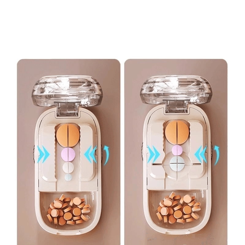 1 PC Travel - Friendly Pill Cutter and Splitter: Precise 2 - Way and 4 ...