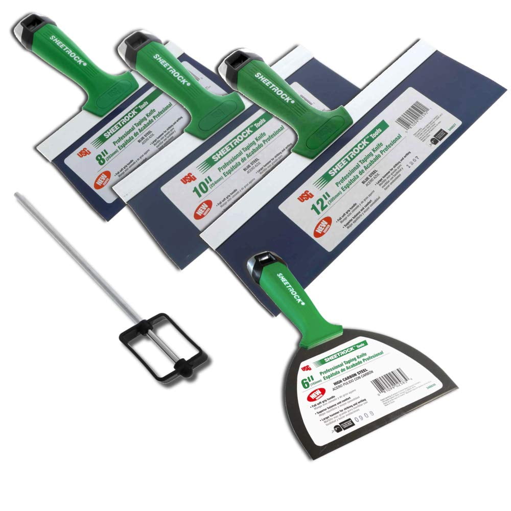 1 PC USG Sheetrock Pro Series Blue Steel Drywall Taping Knife with ...