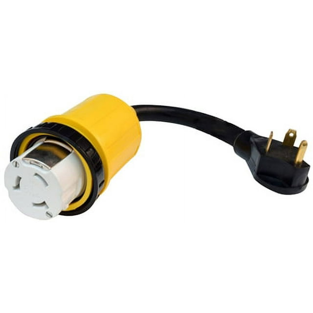 1 PC-Valterra A10-3050DBK Mighty Cord 50AF-30AM 12" Locking Ring ...