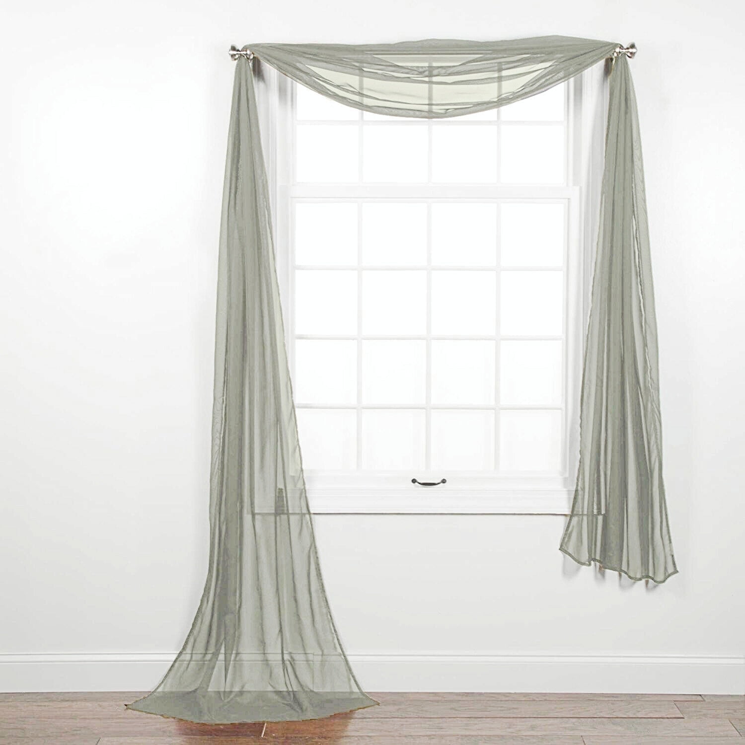 1 PC WINDOW SHEER VOILE SCARF VALANCE HOME EVENT PARTY WEDDING DESIGN ...