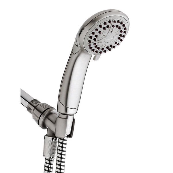 1 PC Waterpik EcoFlow Brushed Nickel 4 settings Handheld Showerhead 1.6 ...