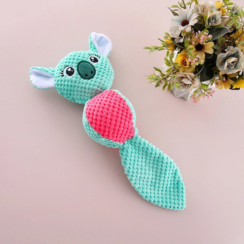 1 PC pet plush toys Corn dog bite voice interaction velvet voice ...