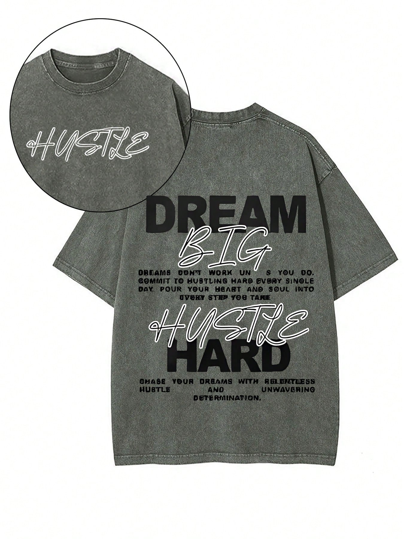 1 PCS 230g, washed, dream print T-shirt, wax print cotton retro fashion ...