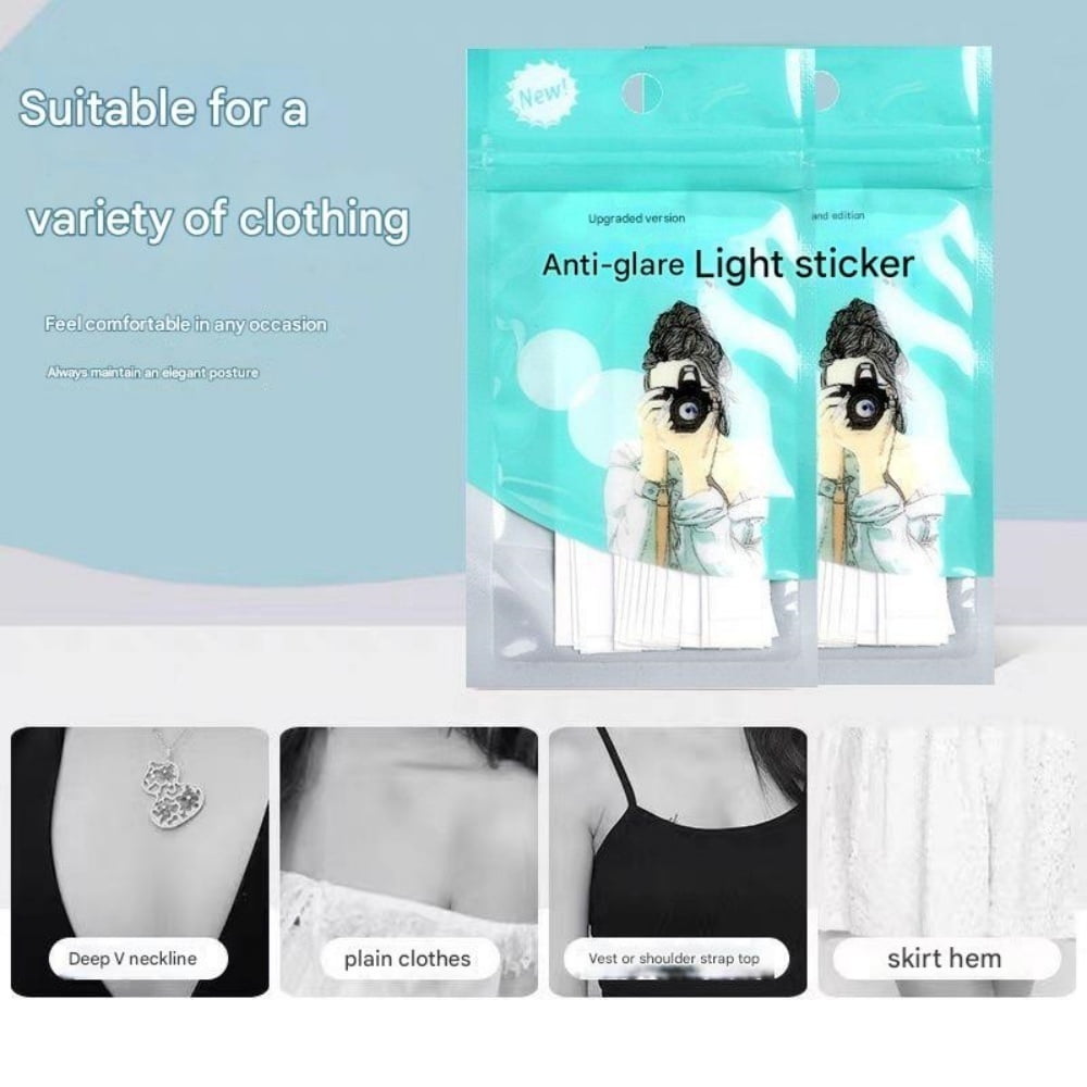 1 PCS 36 Pcs Invisible Transparent Roll Up Anti Exposure Tape for Shirt ...