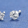 1 PCS 3mm L Shape Diamond Nose Stud Mixed Color Cubic Zirconia ...