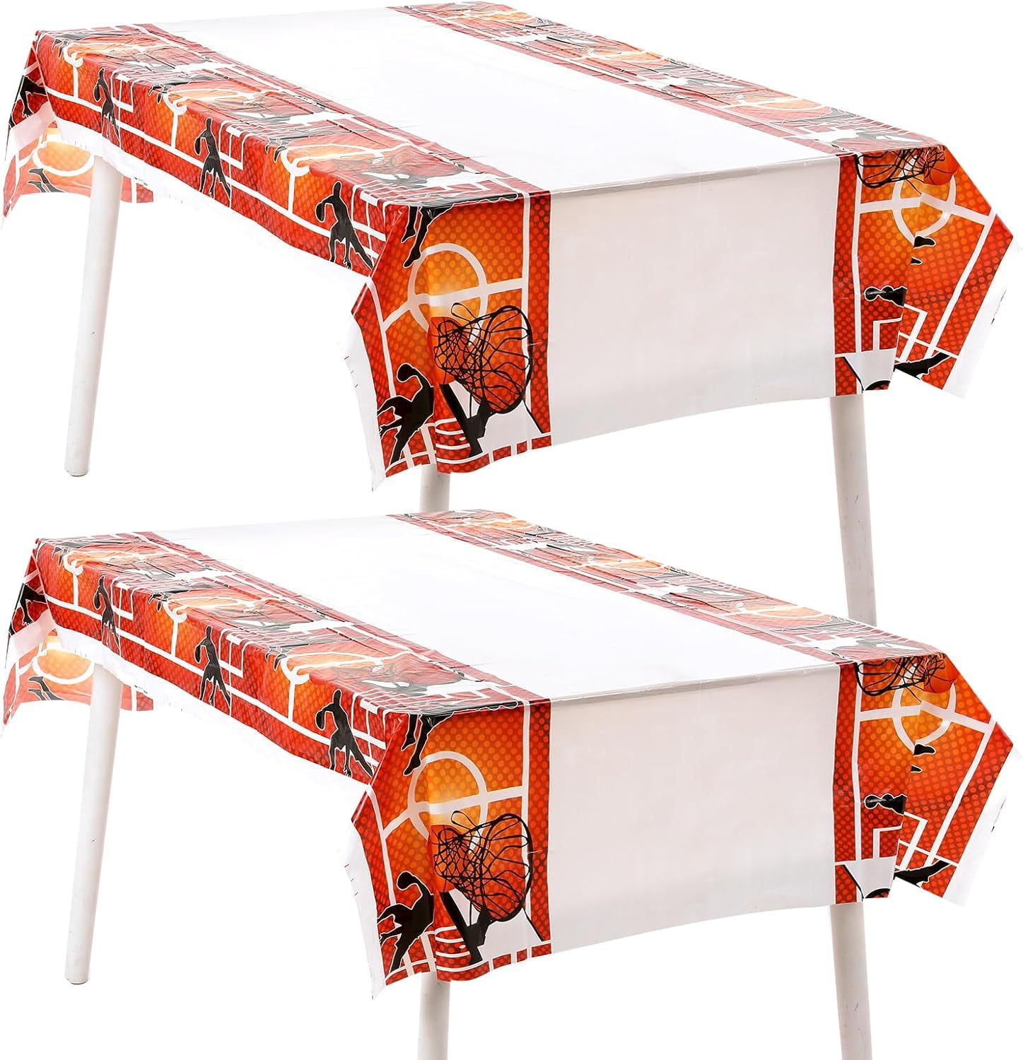 1 PCS Basketball Tablecloth, 71 x 43 Inches Disposable Plastic Table ...