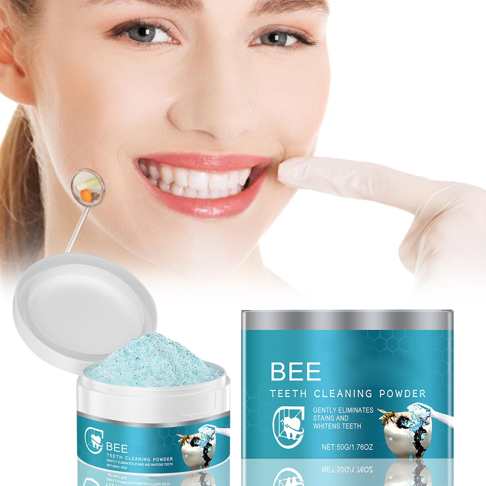 1 PCS Bee Vénom Stain Removal Brightening Tooth Cleansing Powder Fresh ...