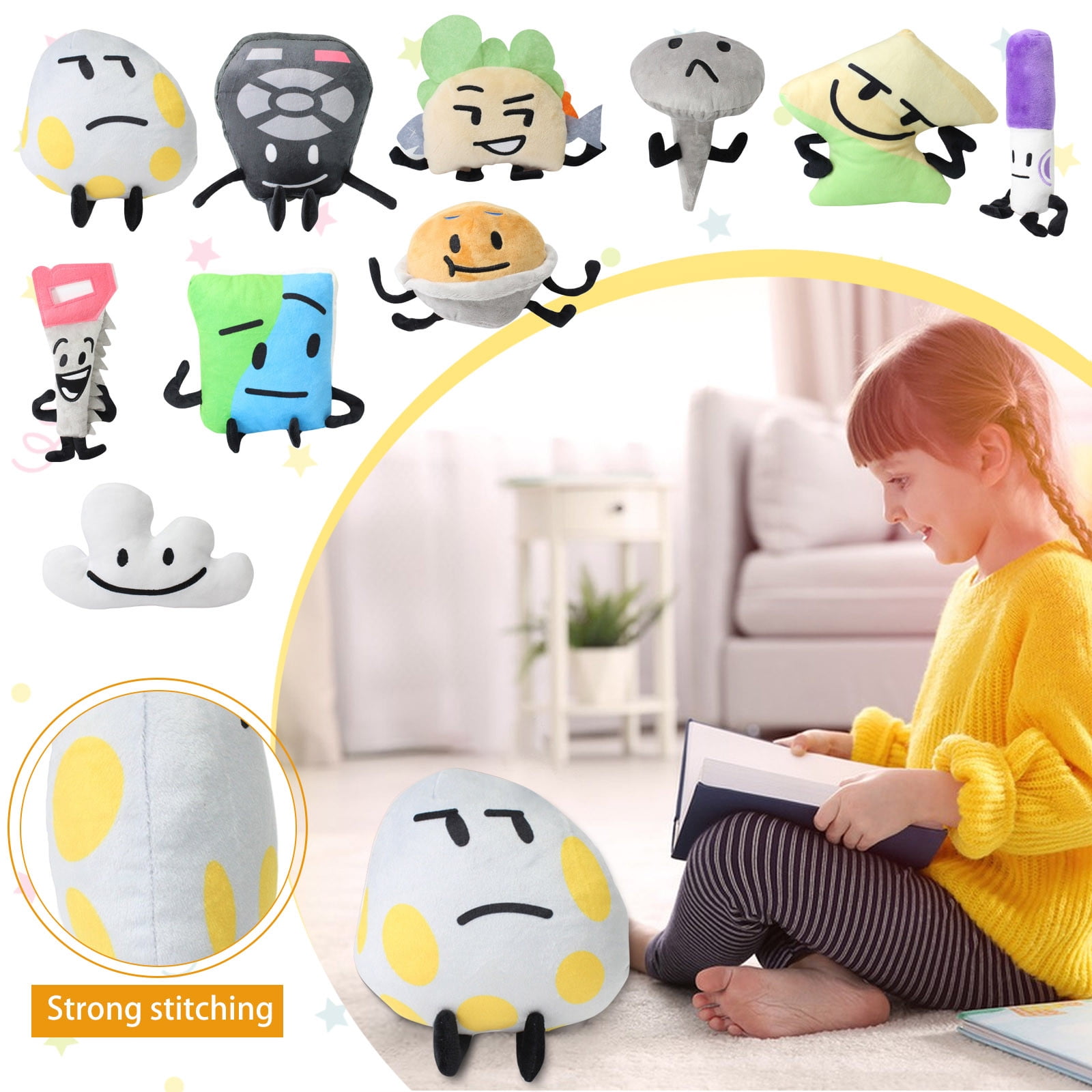 1 PCS Bfdi Plushies - Battle for Dream Island Plush Toys, Cute Bfdi ...