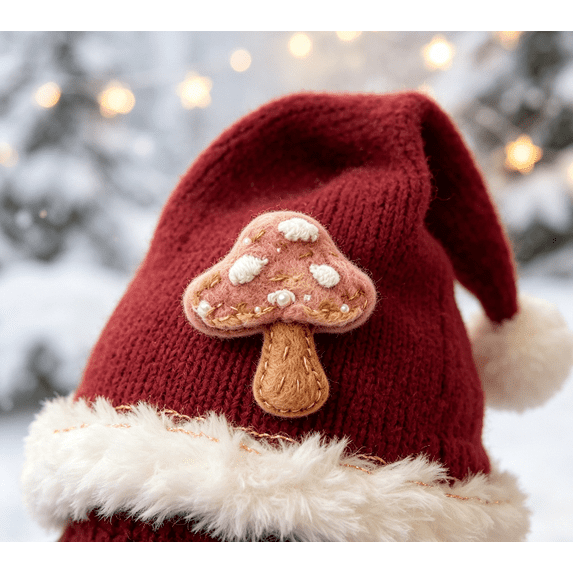 1 PCS Christmas Felt Embroidery Brooch DIY Handmade Decoration, Stress ...
