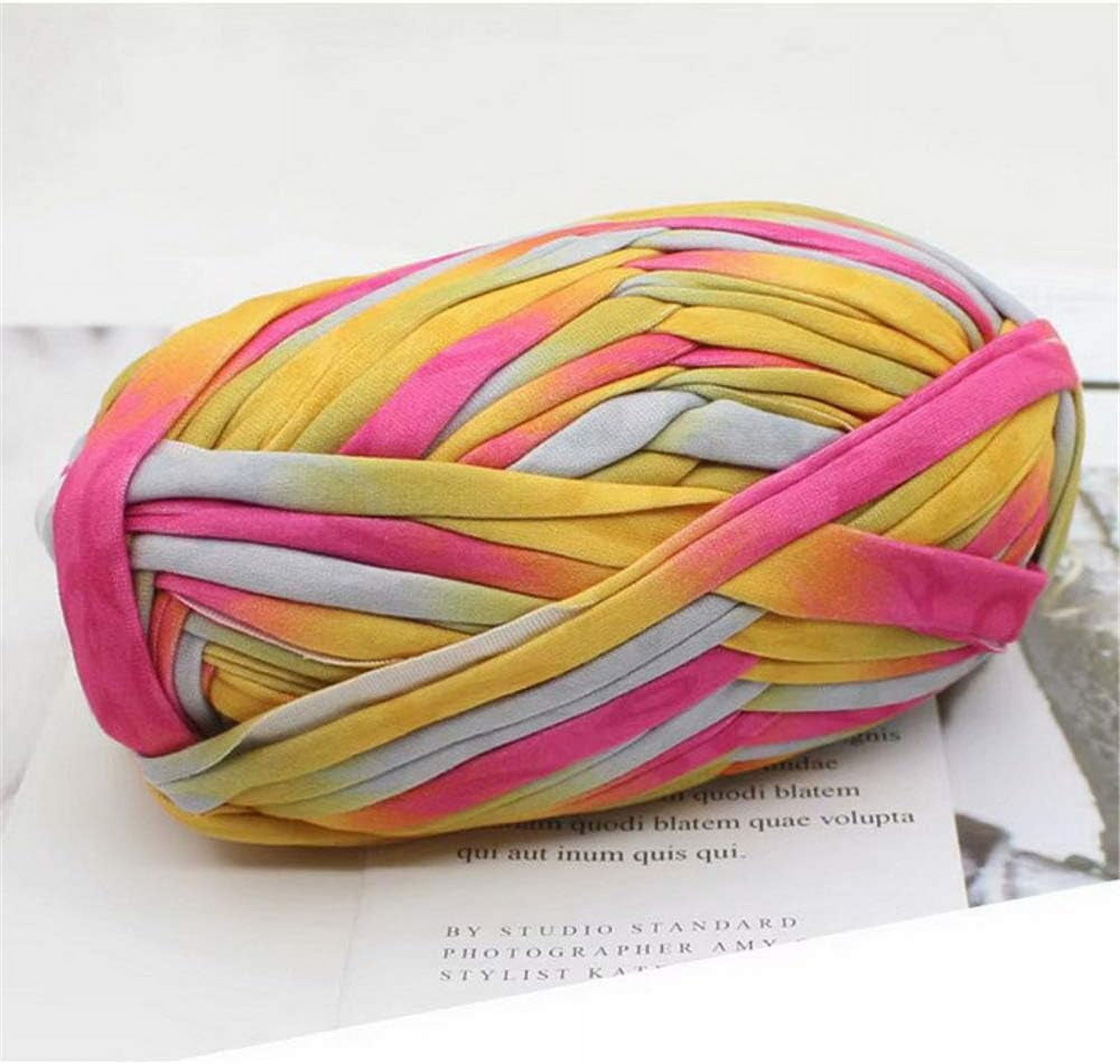 1 PCS Colorful T-Shirt Yarn Knitting Yarn Fabric Crochet Cloth for DIY ...