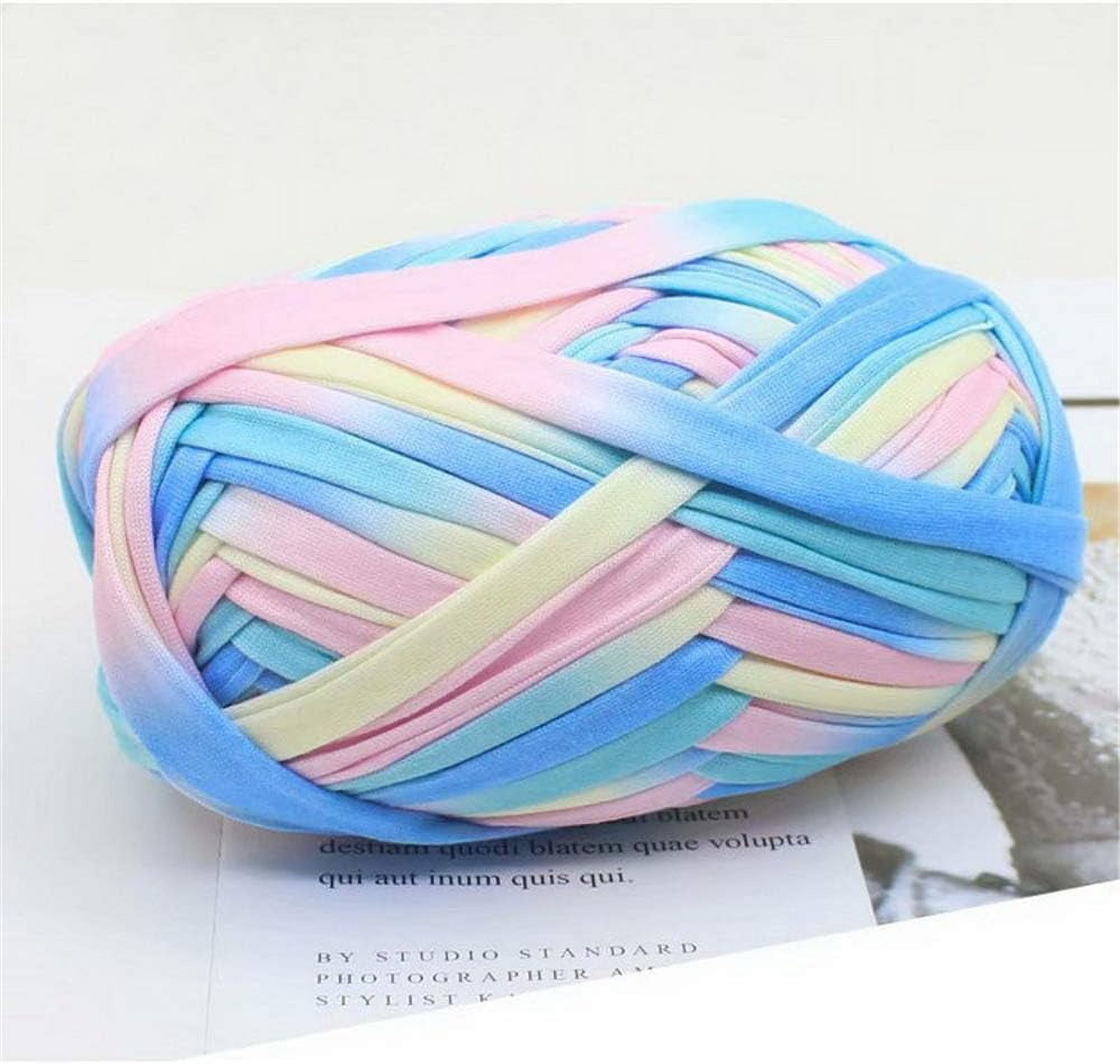 1 PCS Colorful T-Shirt Yarn Knitting Yarn Fabric Crochet Cloth for DIY ...