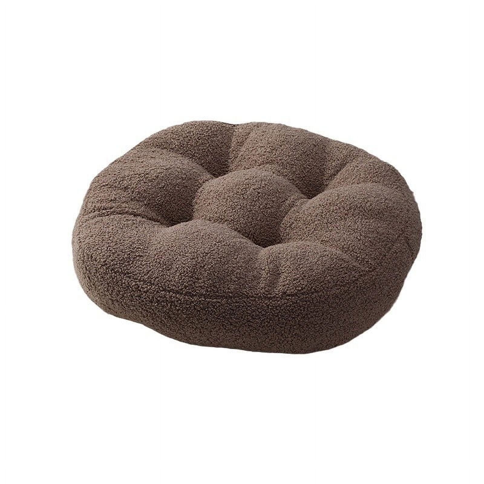 1 PCS Fluffy Sherpa Fleece Chair Cushion Soft Round Seat Cushion Chair ...