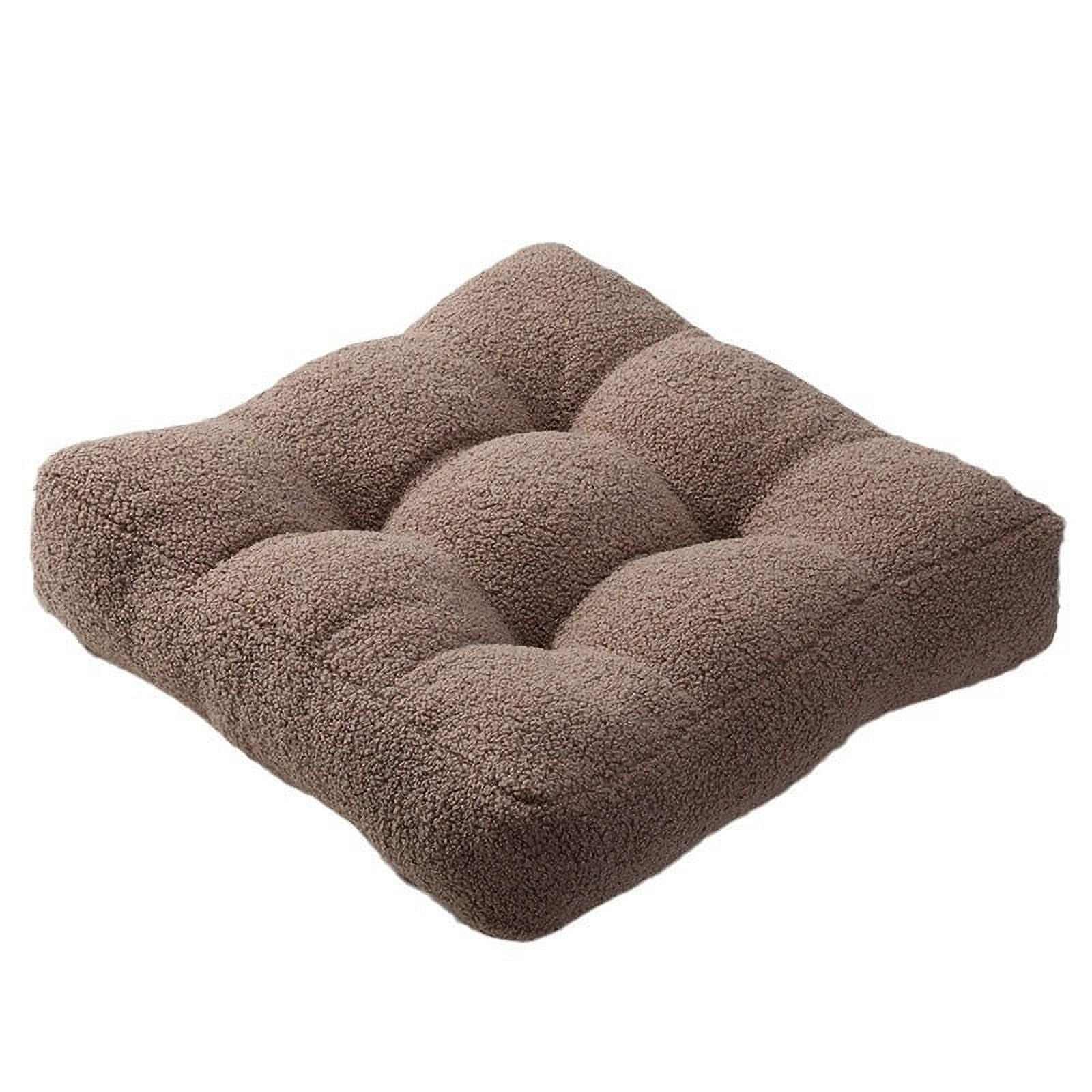 1 PCS Fluffy Sherpa Fleece Chair Cushion Soft Round Seat Cushion Chair ...