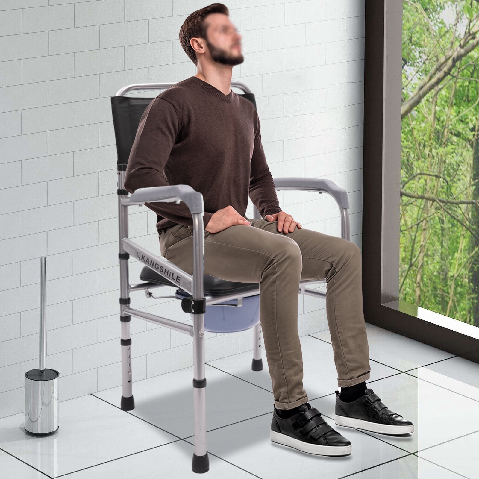 1 PCS Folding Shower Chair, Bath Safety Seat, Shower Folding Toilet ...