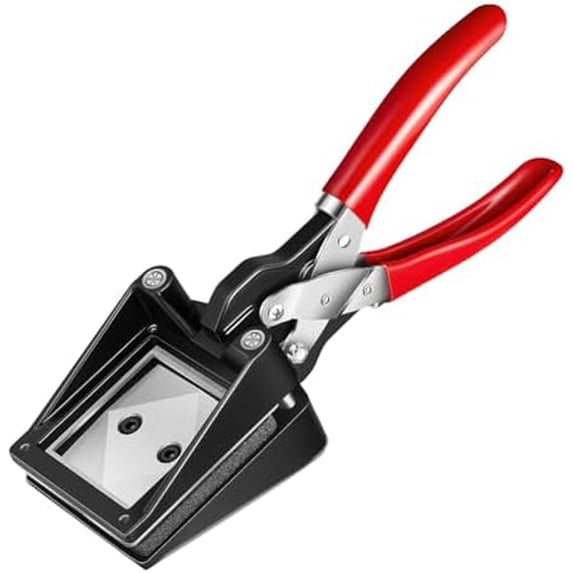 1 PCS Handheld 2x2 Inch Black Metal Photo ID Die Cutter Punch Picture ...