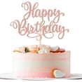 1 PCS Happy Birthday Cake Topper Glitter Happy Birthday Cake Pick for ...
