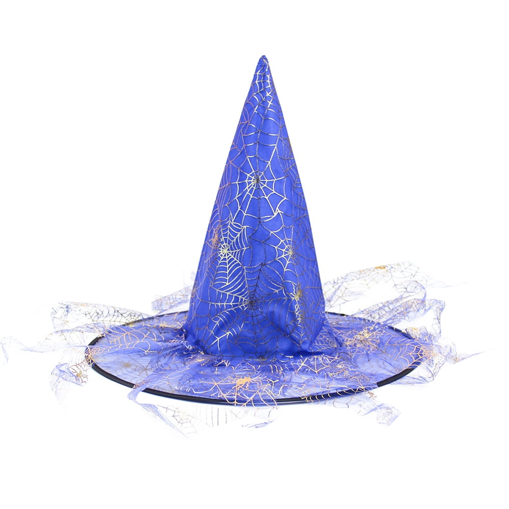 1 PCS Hat Glow Witch Hat Party Decoration Spider Web Witch Hat Pumpkin ...