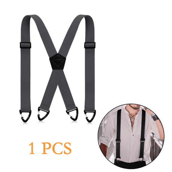1 PCS Hidden Suspenders for Men, 1.5 In X-Shaped Belt Loop Suspender ...