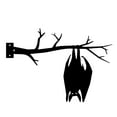 1 PCS Metal Hanging Bat On Branch Halloween Bat Decoration Gothic Bat ...