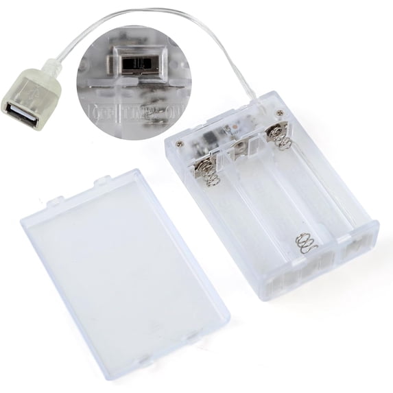 1 PCS Portable USB Battery Pack with Timer for 5V LED & Neon Signs ...