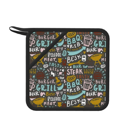 1 PCS Pot Holders for Kitchen - Barbeque Silicone Heat Resistant Pot ...