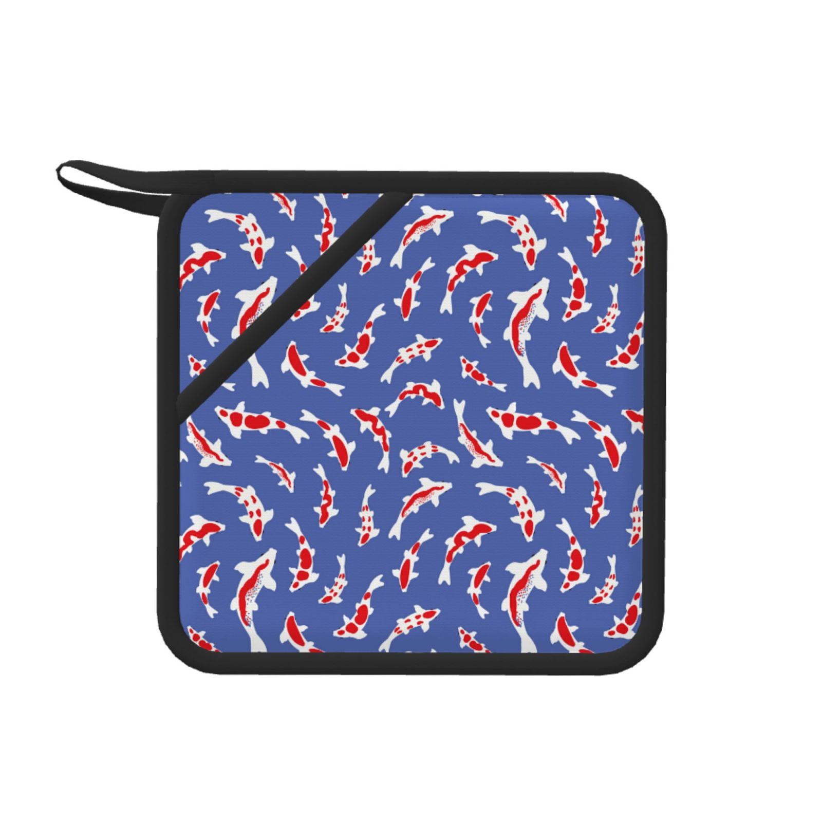 1 PCS Pot Holders for Kitchen - Beautiful Koi Fish Heat Resistant Non ...