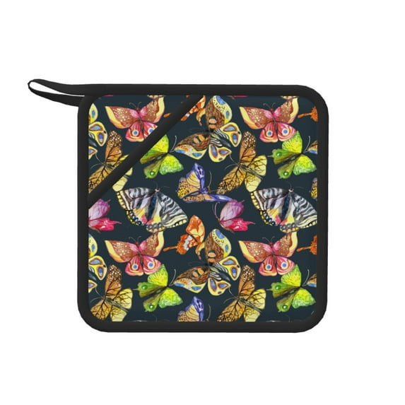 1 PCS Pot Holders for Kitchen - Butterfly Wild Insect Silicone Heat ...