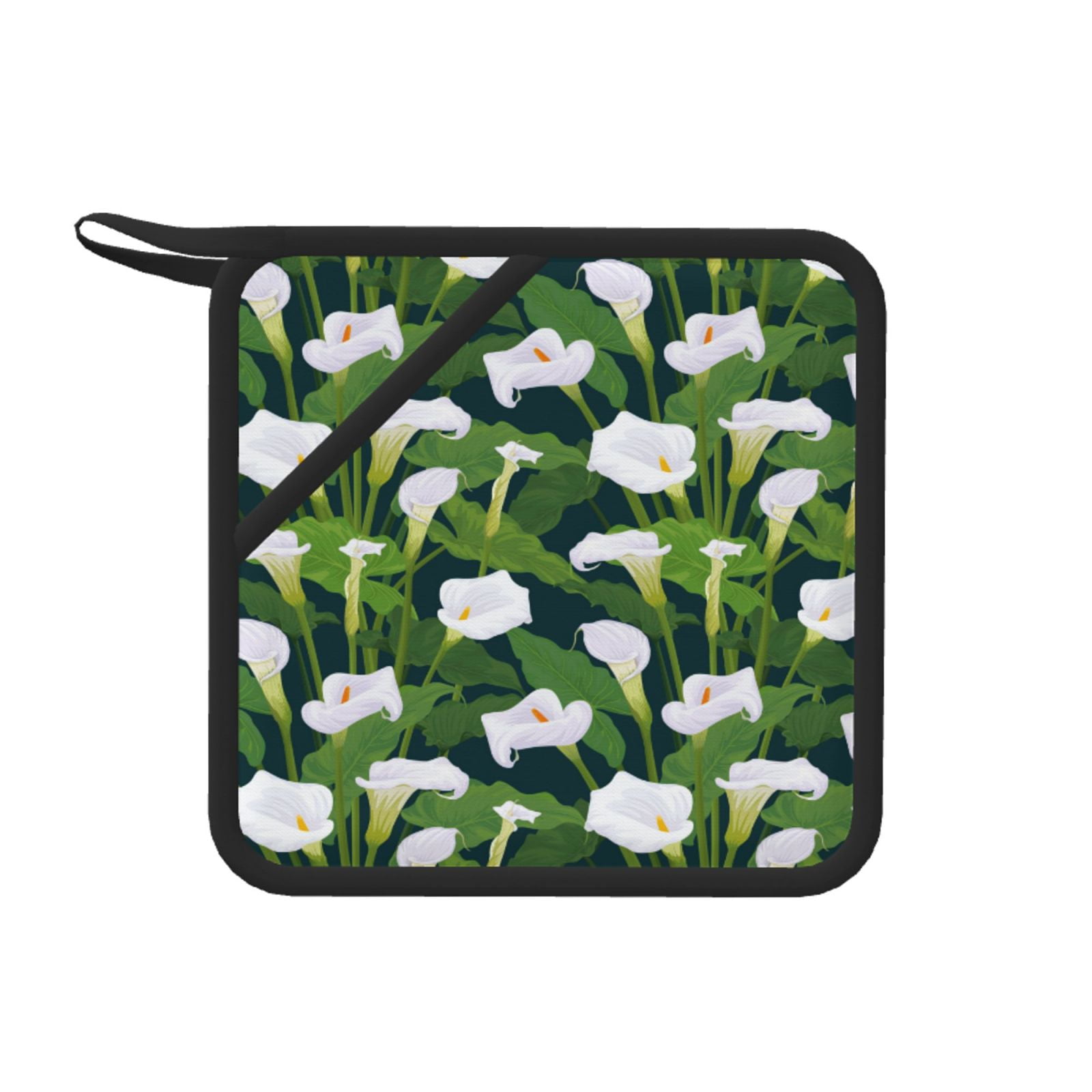 1 PCS Pot Holders for Kitchen - Calla Lily Flowers Bouquet Heat ...
