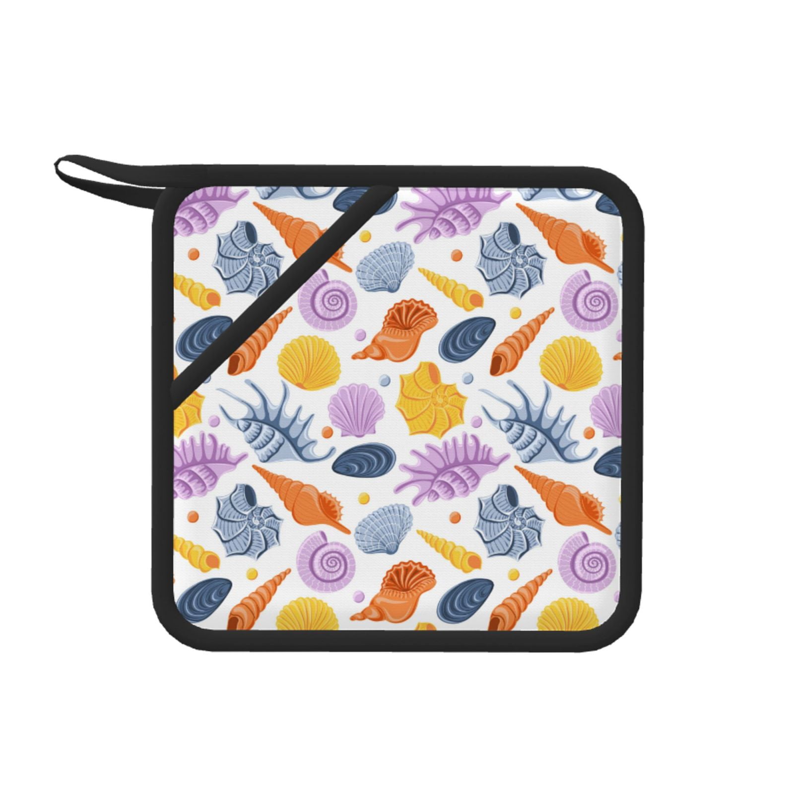 1 PCS Pot Holders for Kitchen - Cartoon Shell Conch Silicone Heat ...