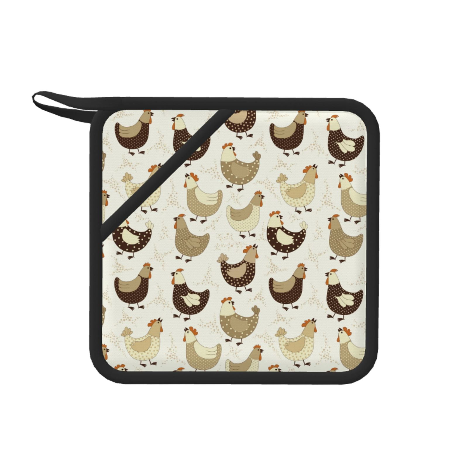 1 PCS Pot Holders for Kitchen - Chicken Cartoon Silicone Heat Resistant ...