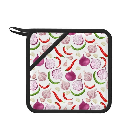 1 PCS Pot Holders for Kitchen - Chili Pepper onion Heat Resistant ...