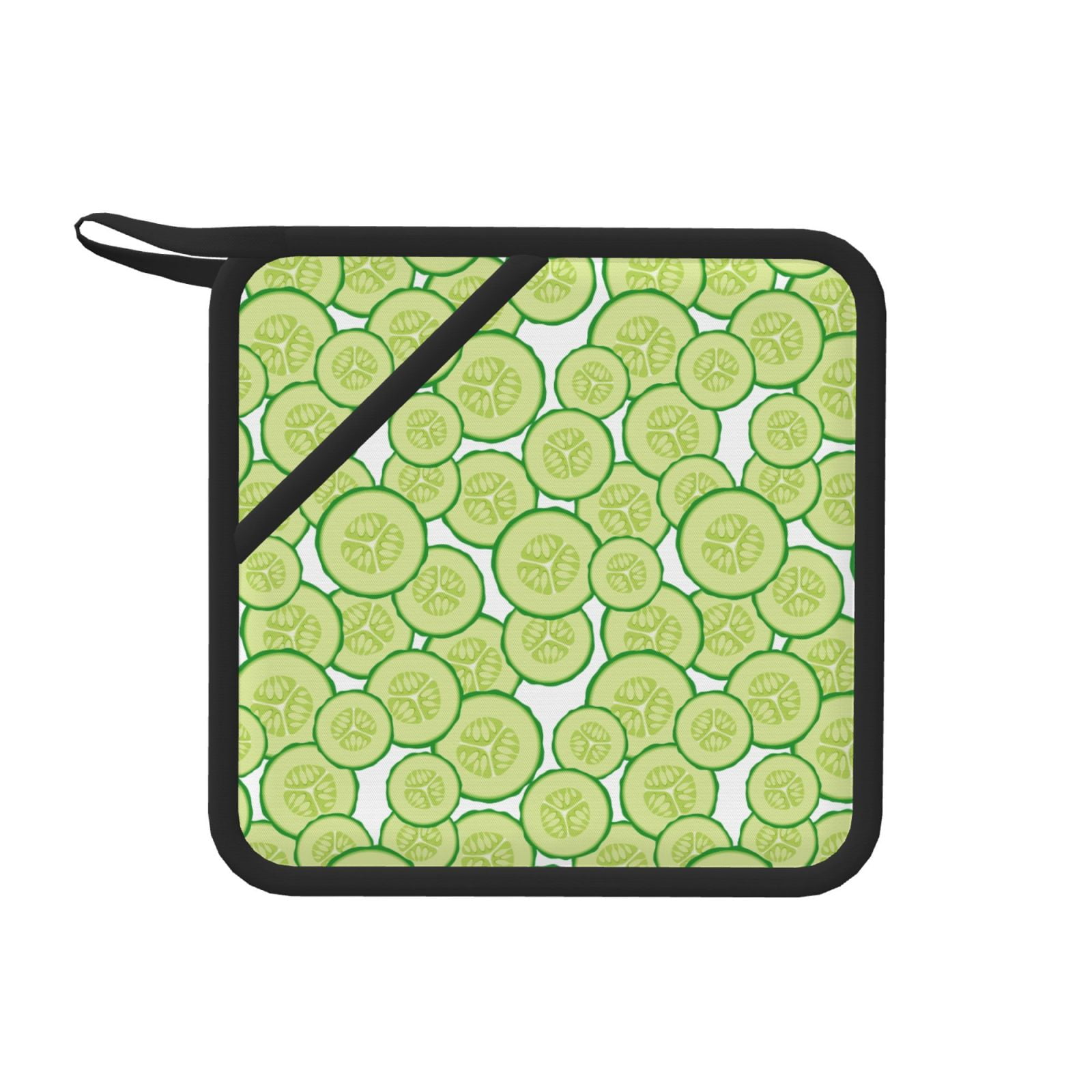 1 PCS Pot Holders for Kitchen - Cucumber slices Heat Resistant Silicone ...