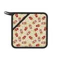 1 PCS Pot Holders for Kitchen - Cute Popcorn Red Silicone Heat ...