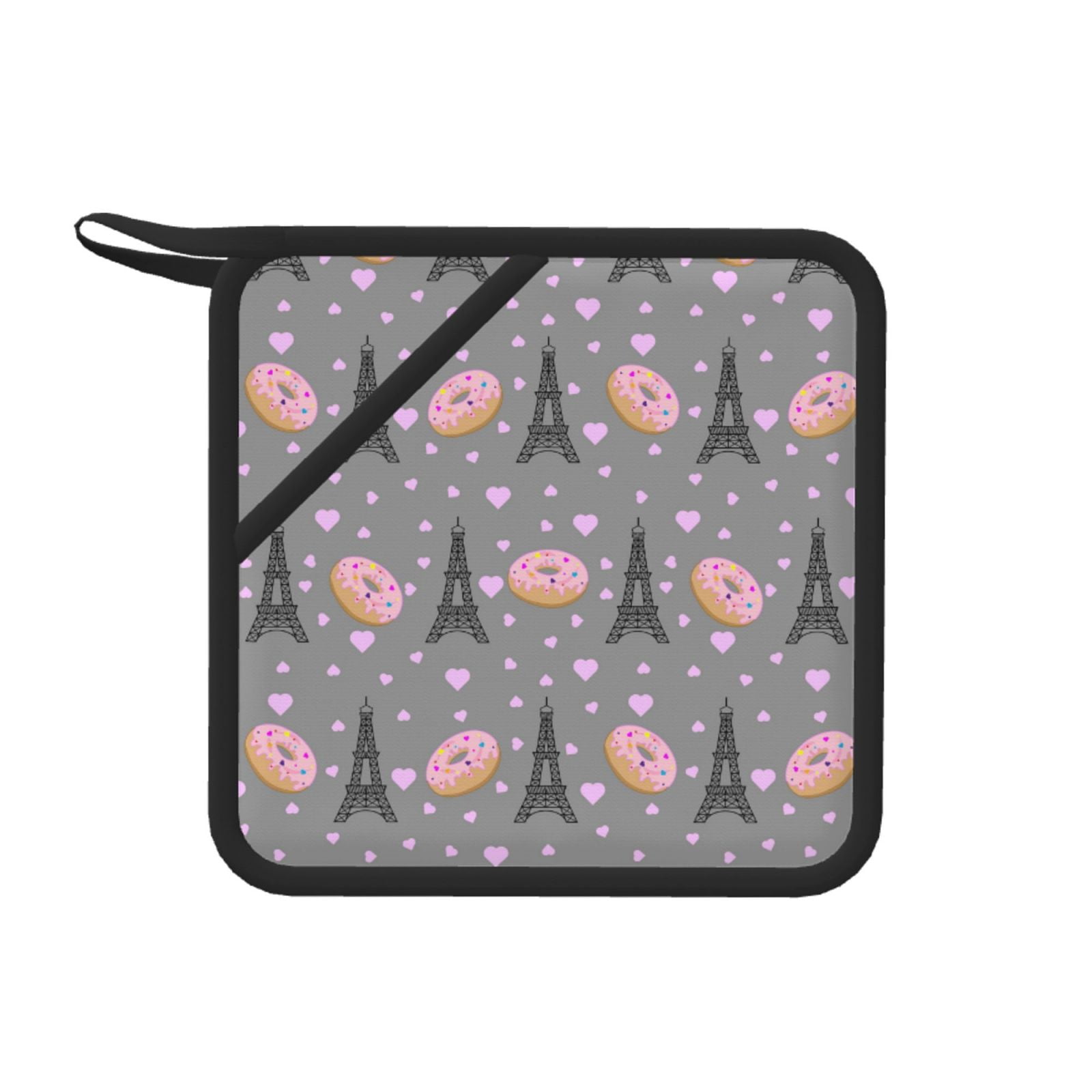1 PCS Pot Holders for Kitchen - Eiffel Tower Donut Silicone Heat ...