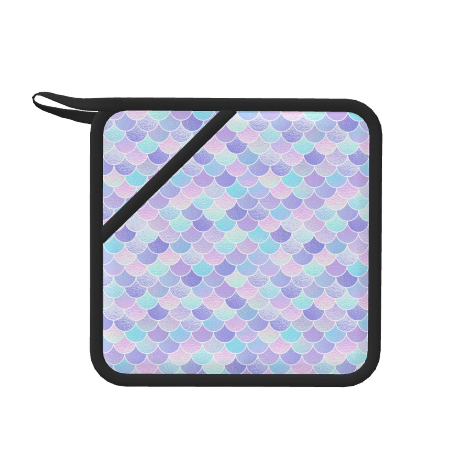1 PCS Pot Holders for Kitchen - Fish scales watercolor texture Heat ...