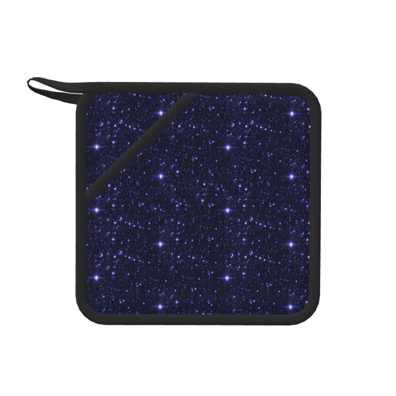 1 PCS Pot Holders for Kitchen - Galaxy Violet abstract Glitter Silicone ...