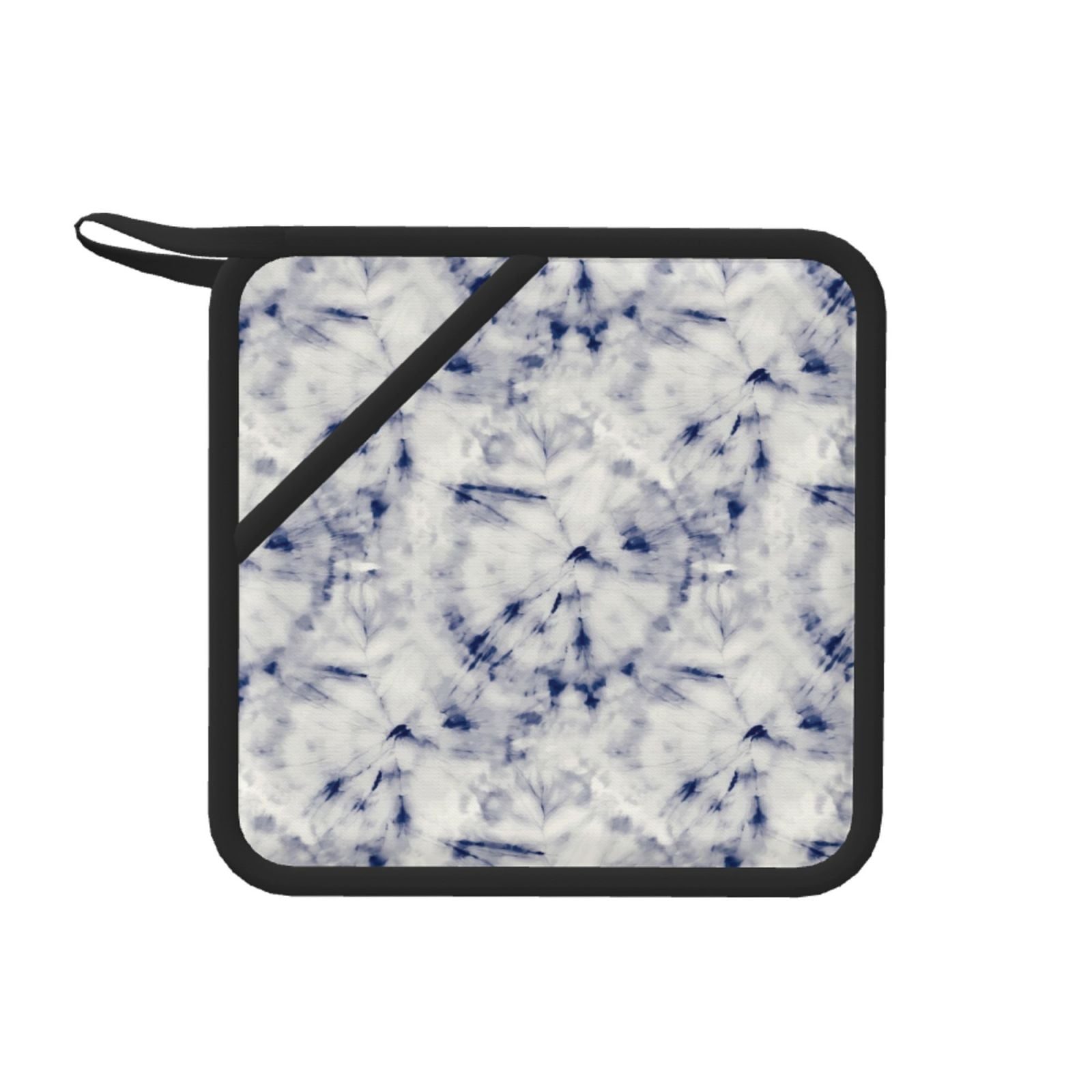 1 PCS Pot Holders for Kitchen - Indigo Tie Dye Heat Resistant Non Slip ...