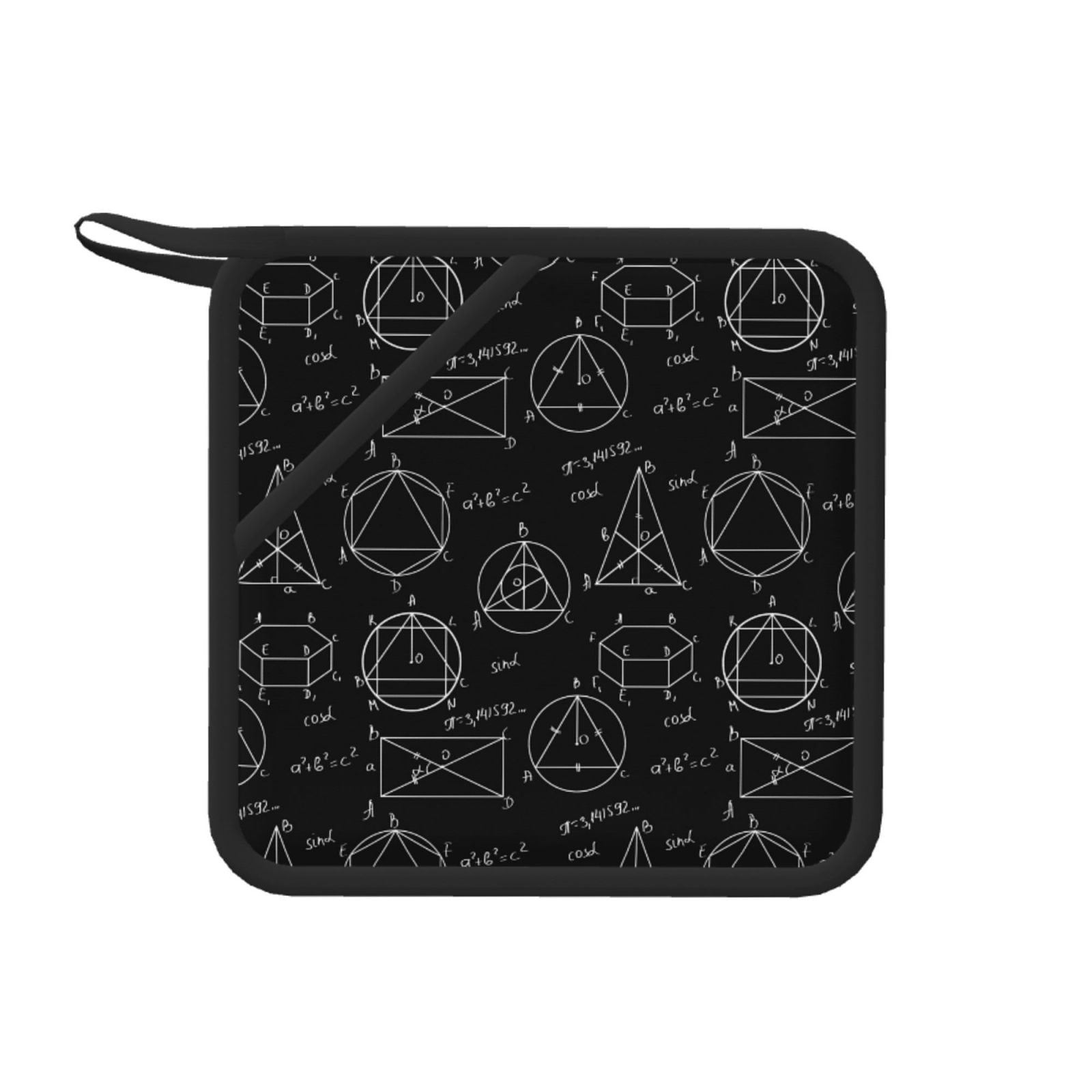 1 PCS Pot Holders for Kitchen - Math Print geometry Silicone Heat ...